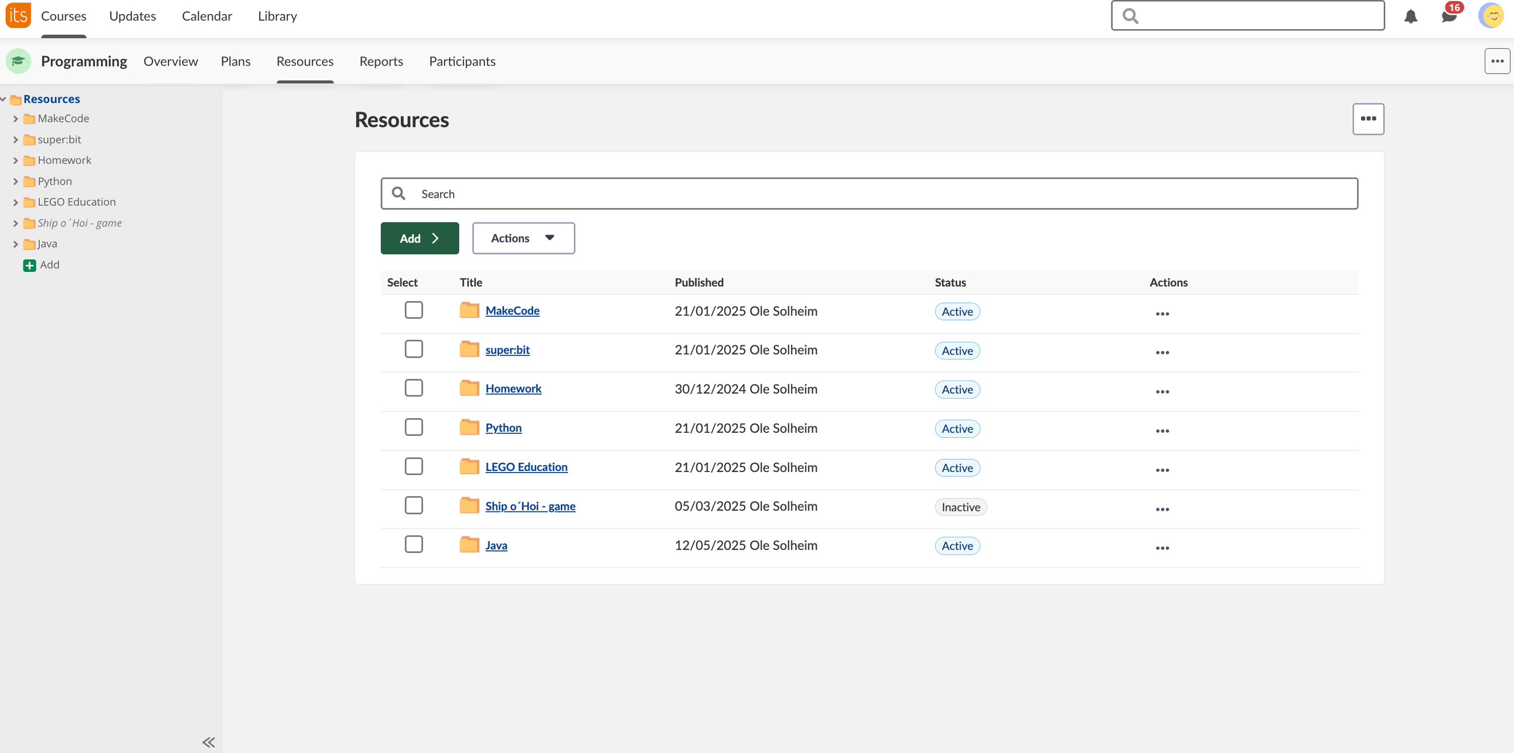A more accessible and modern Resource Page